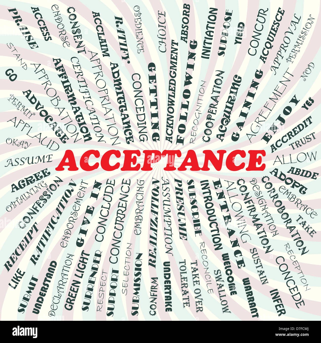 illustration of acceptance concept Stock Photo - Alamy