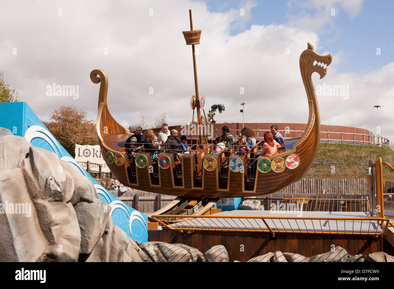 Longboat Invader ride at Legoland Windsor, London, England, United ...