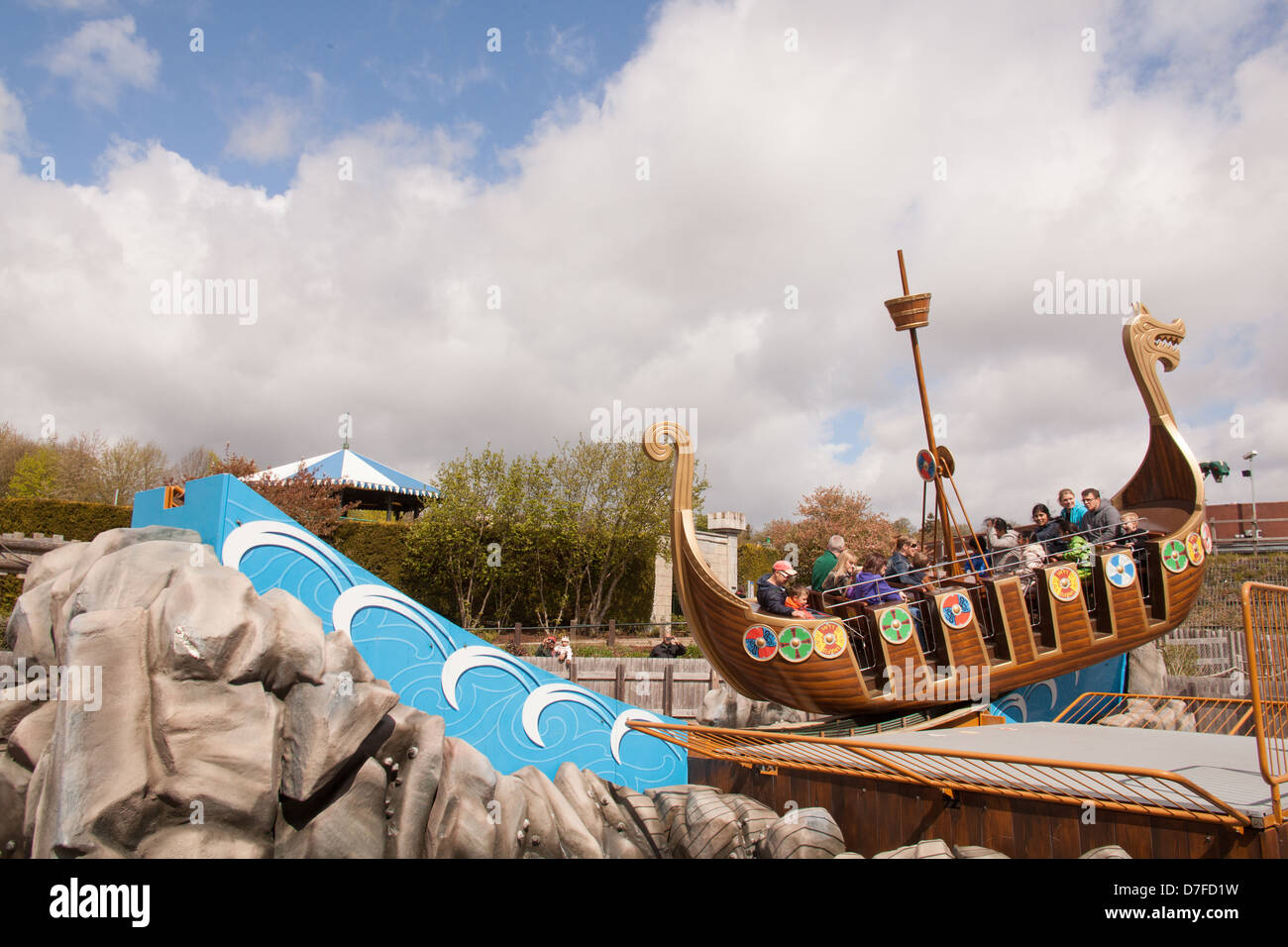 Longboat Invader ride at Legoland Windsor, London, England, United ...