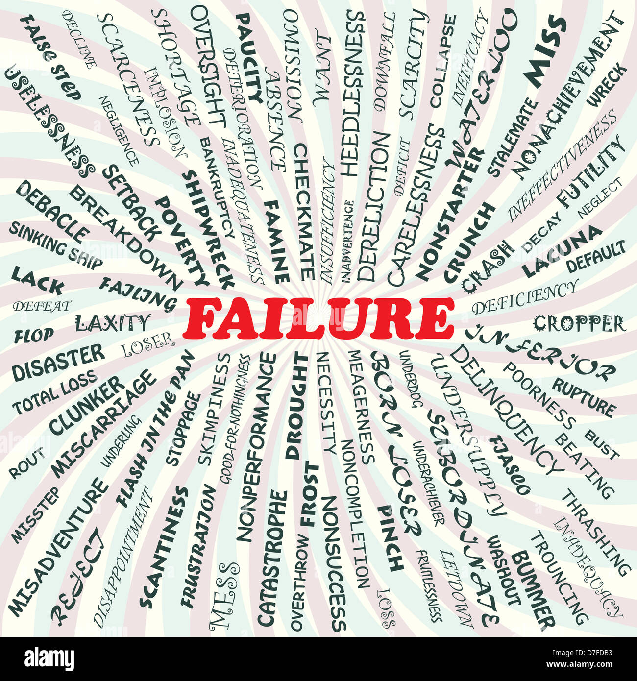 illustration of failure concept Stock Photo - Alamy