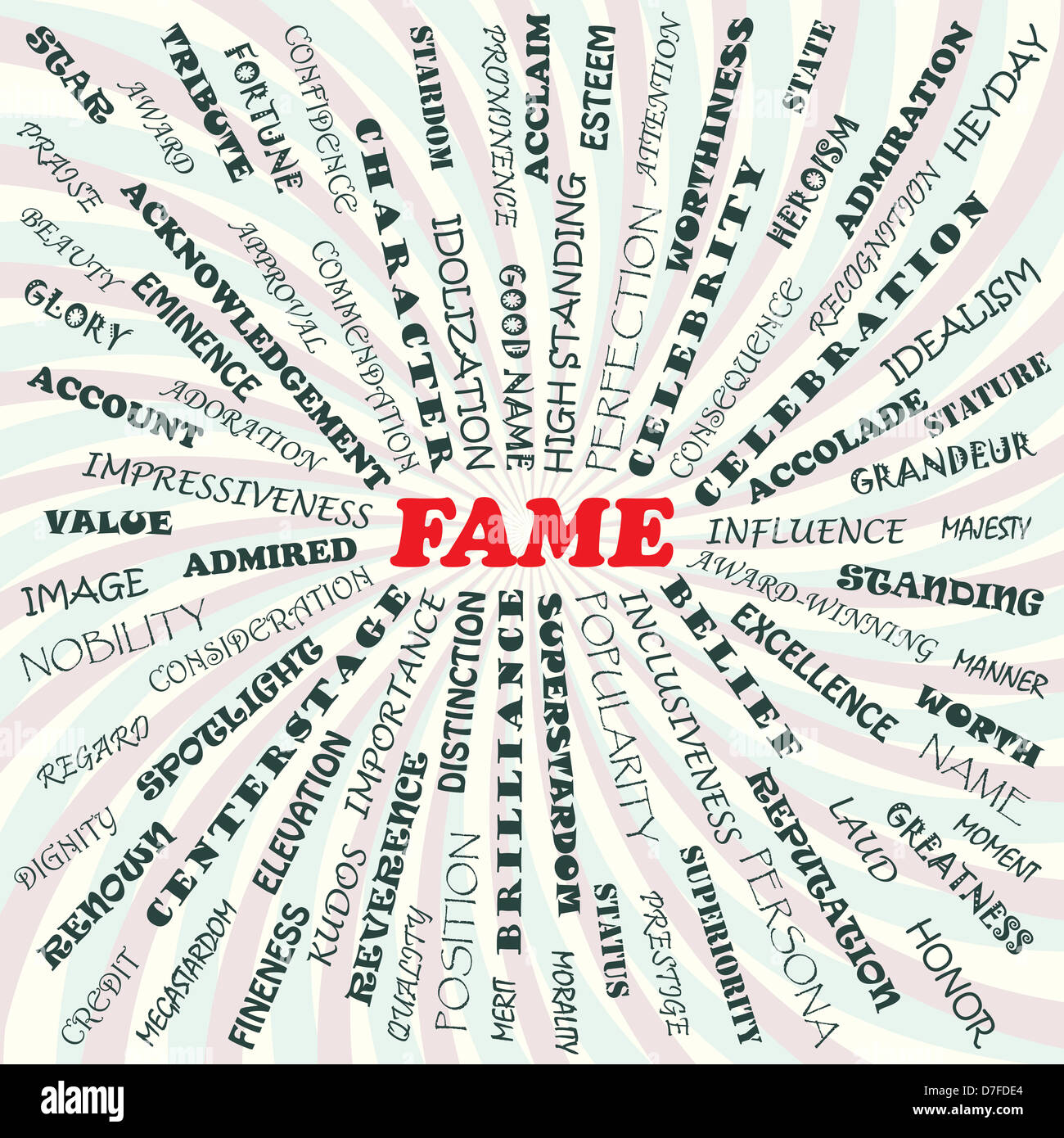 illustration of fame concept Stock Photo - Alamy