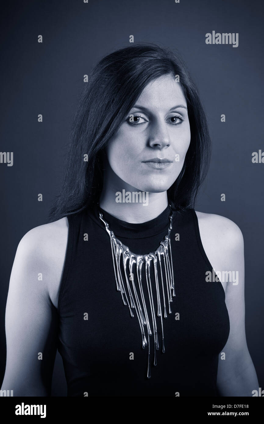 Silver Jewelry Model High Resolution Stock Photography and Images - Alamy
