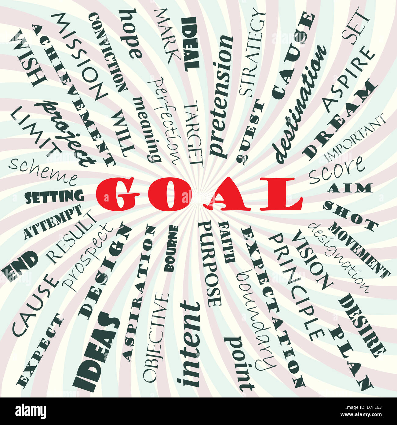 illustration of goal concept Stock Photo - Alamy