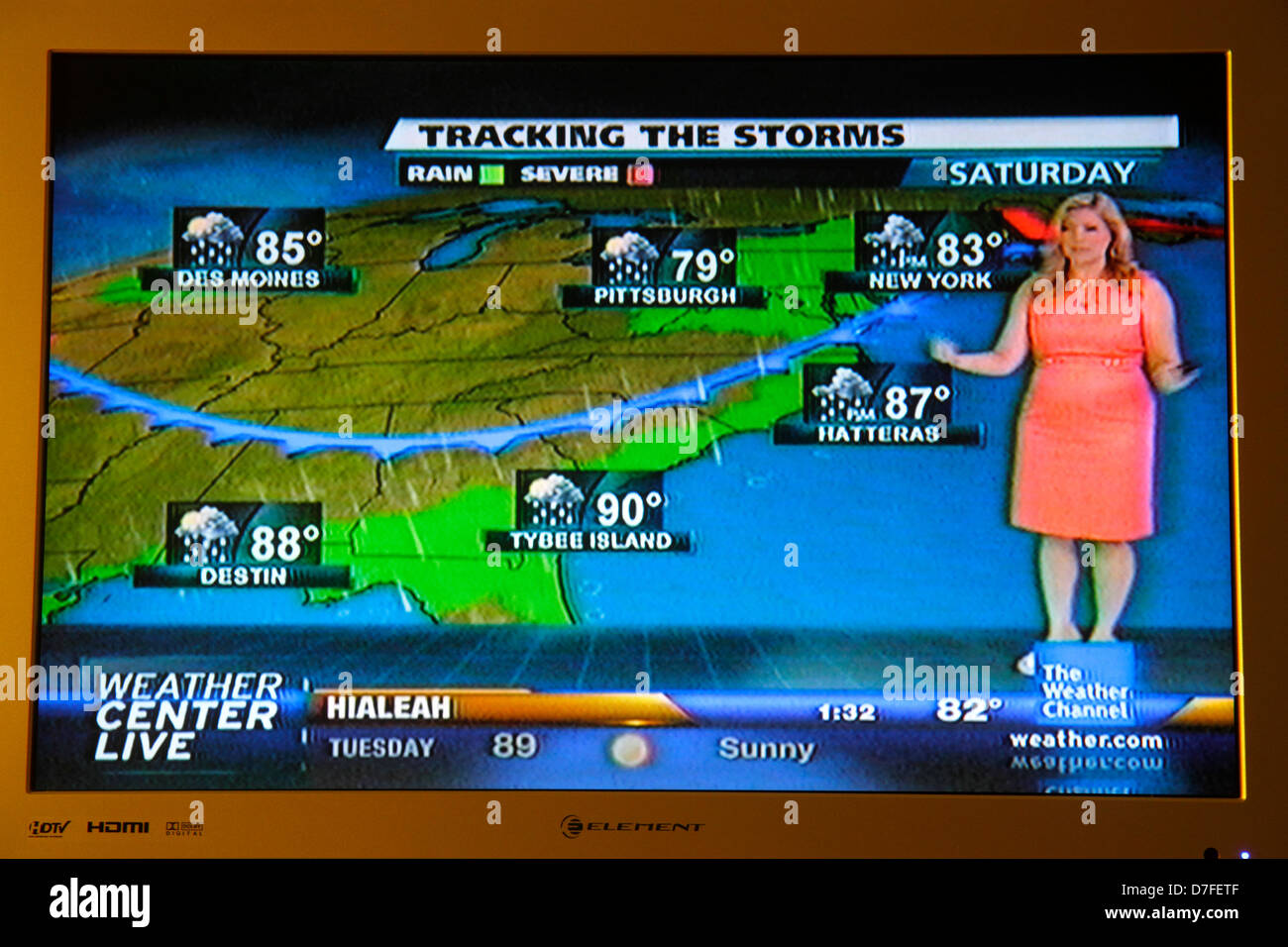 Weather Forecast Screen Stock Photos & Weather Forecast Screen Stock ...