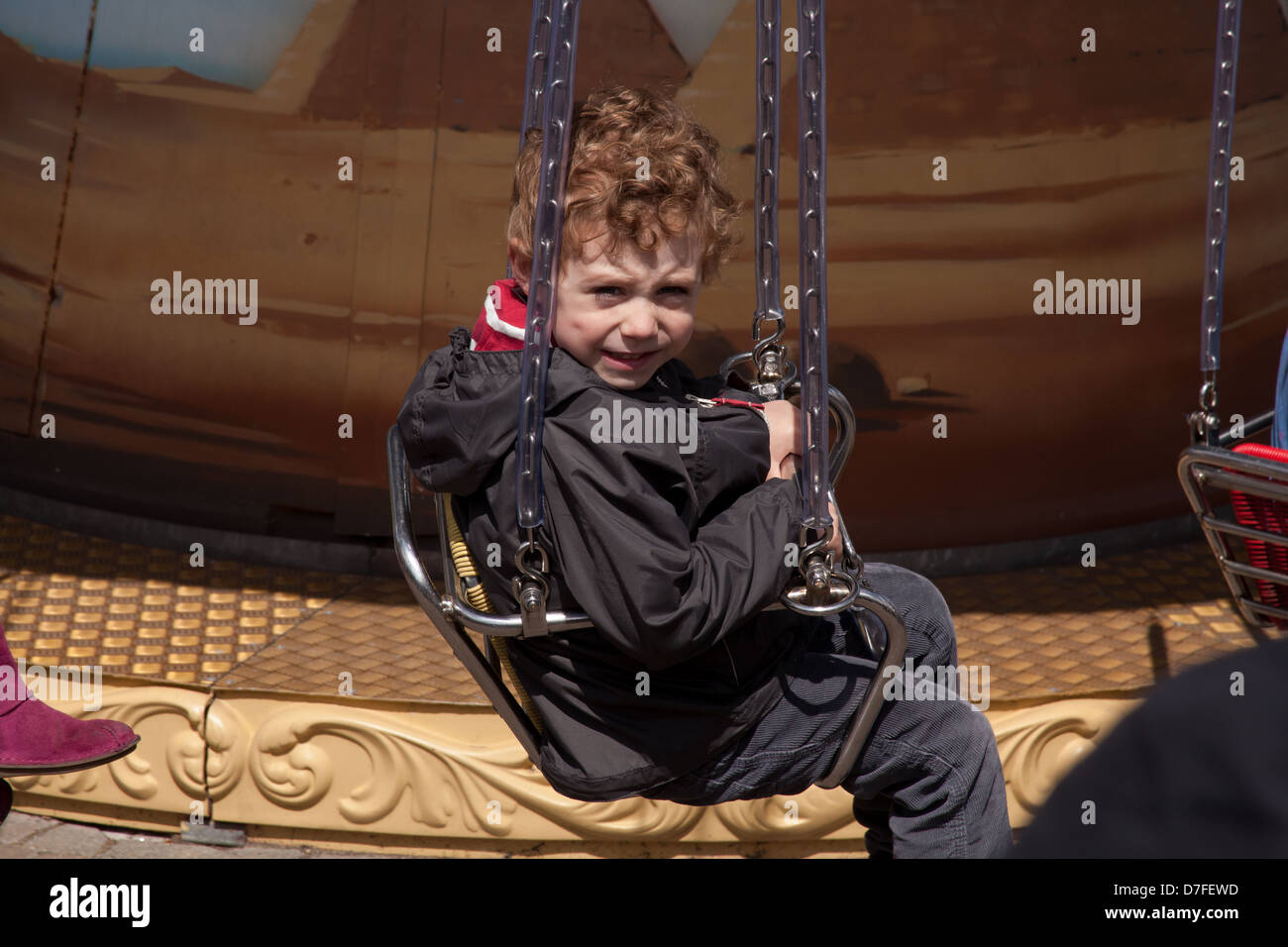 Merry go round carousel ride, legoland, Windsor, Berkshire, England ...