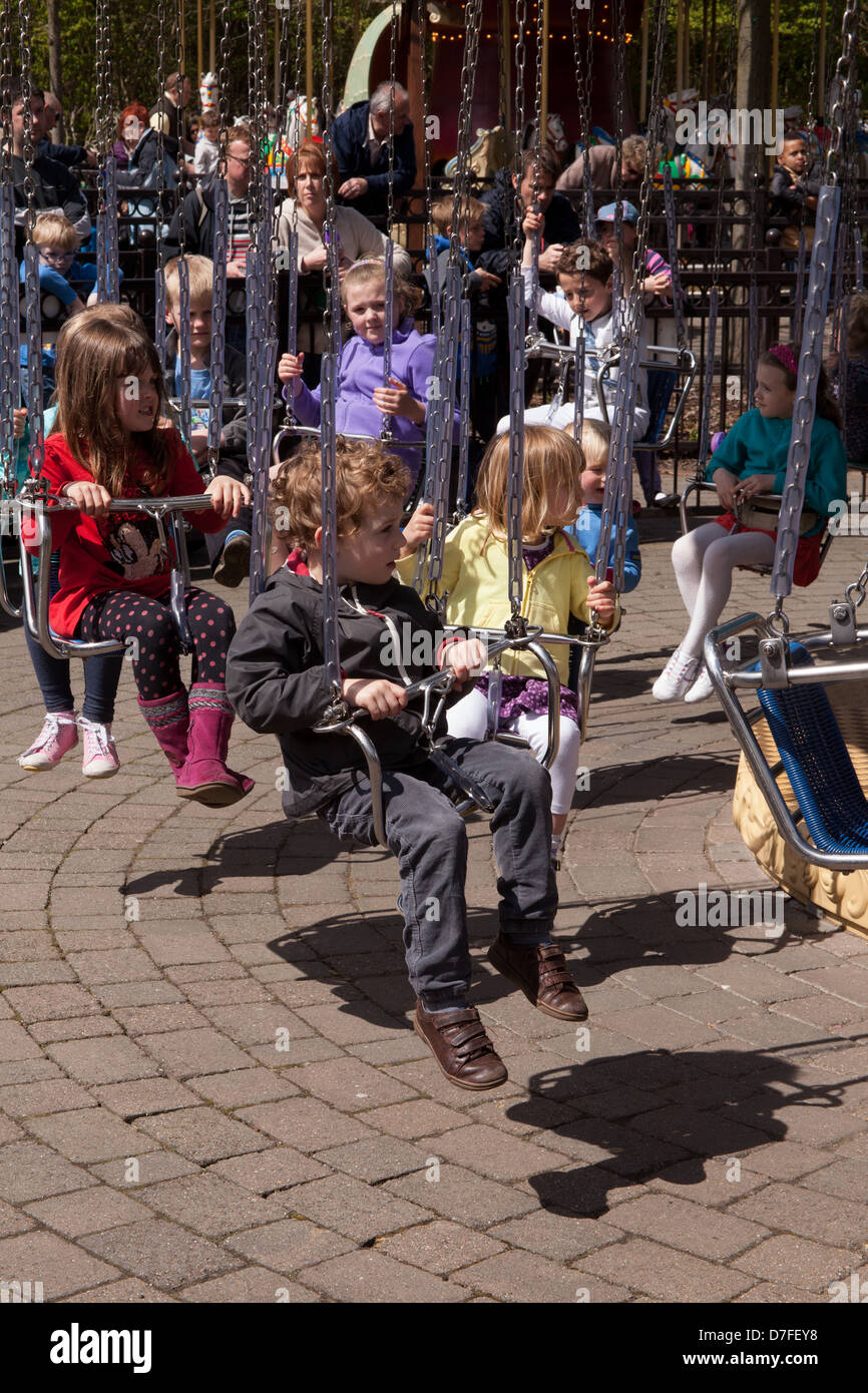 Merry go round carousel ride, legoland, Windsor, Berkshire, England ...
