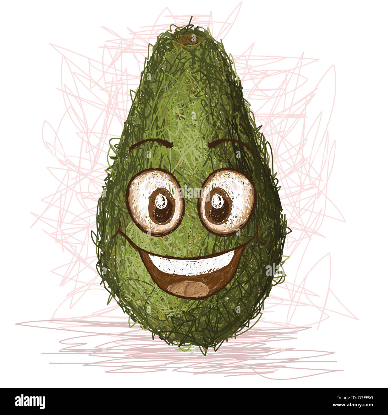 Cartoon avocado clipart Cut Out Stock Images & Pictures - Alamy