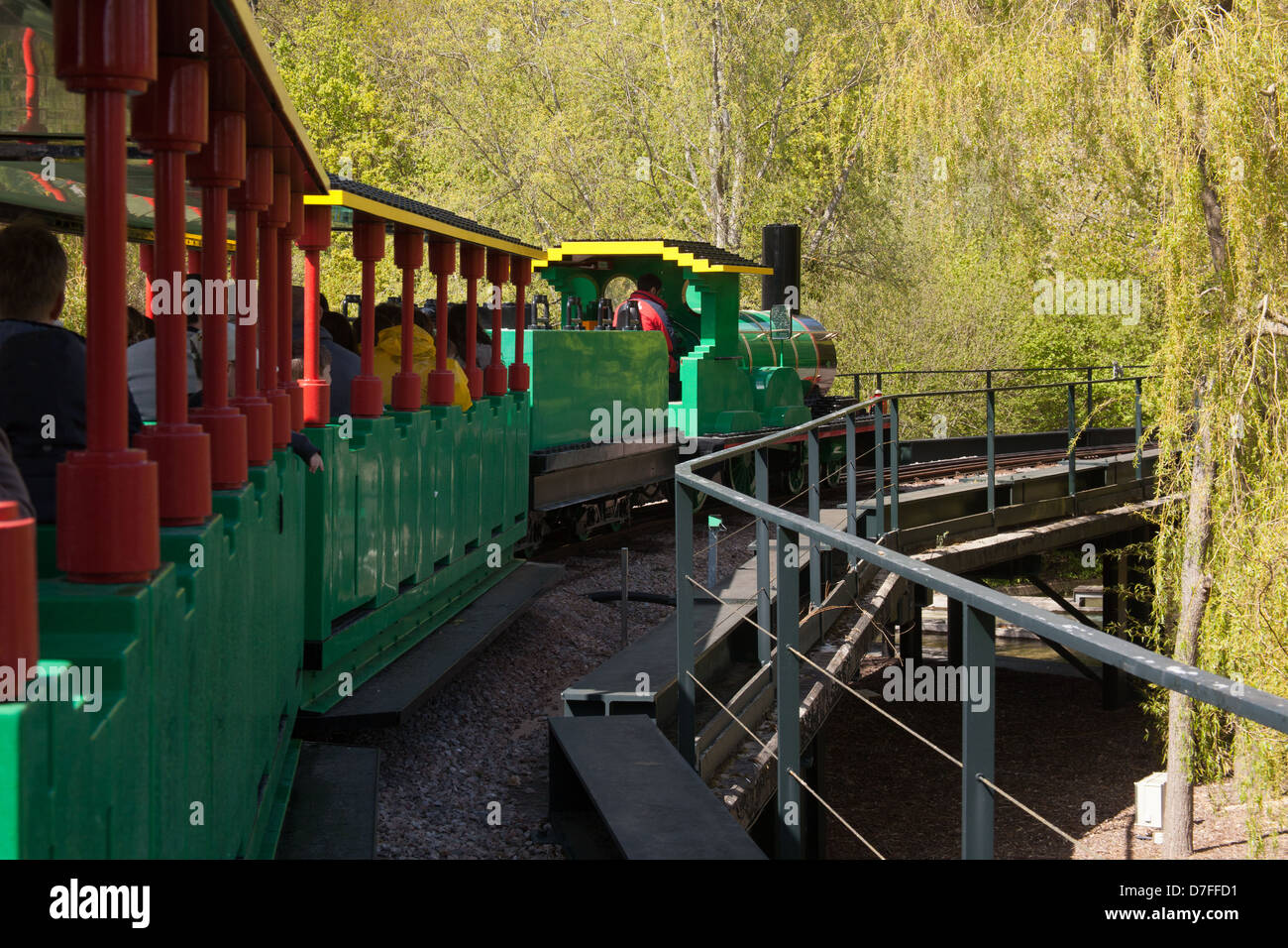 Orient Expedition steam train ride at Legoland Windsor, England Stock ...