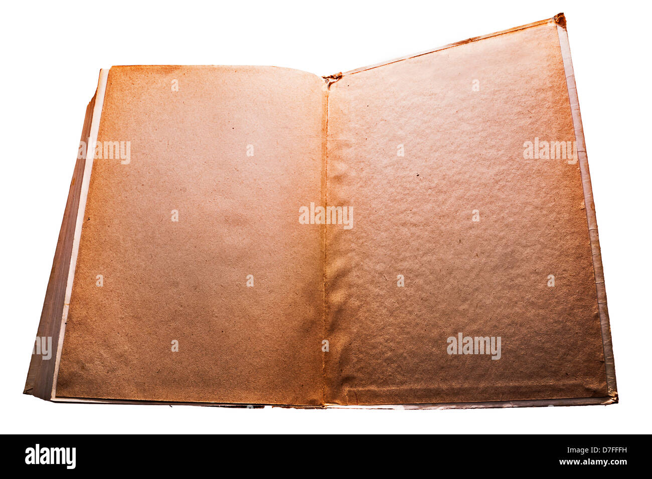 Old grunge book on white background Stock Photo - Alamy