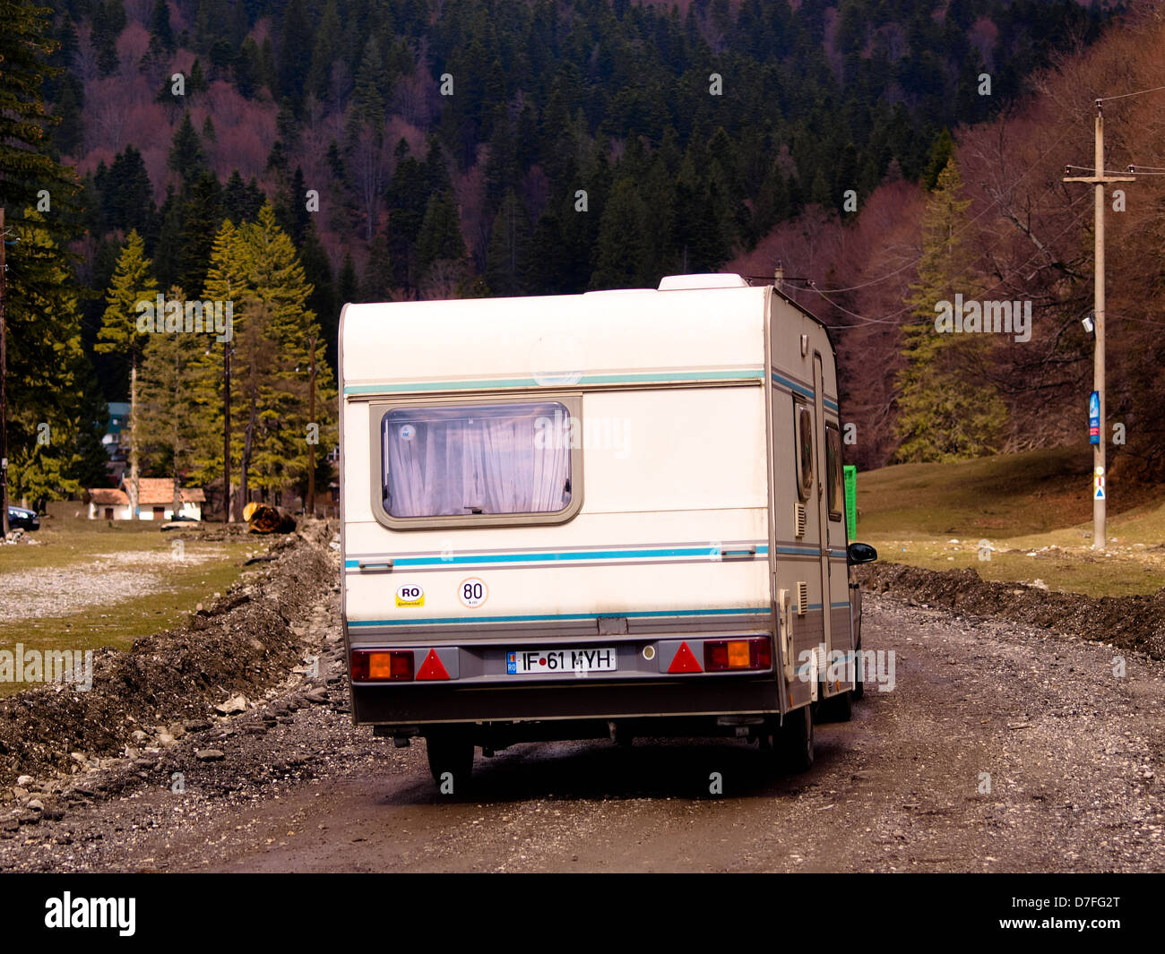 Caravan In Woods High Resolution Stock Photography and Images - Alamy