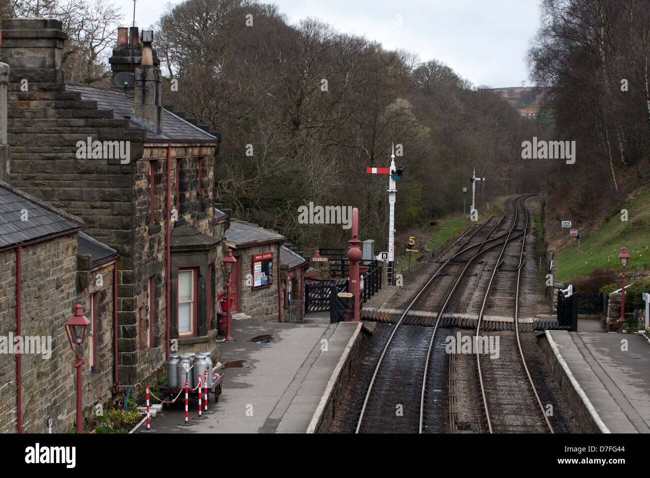 A view of Goathland Station Stock Photo - Alamy