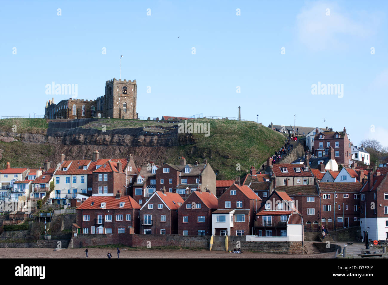 A general view of the town of Whitby Stock Photo - Alamy