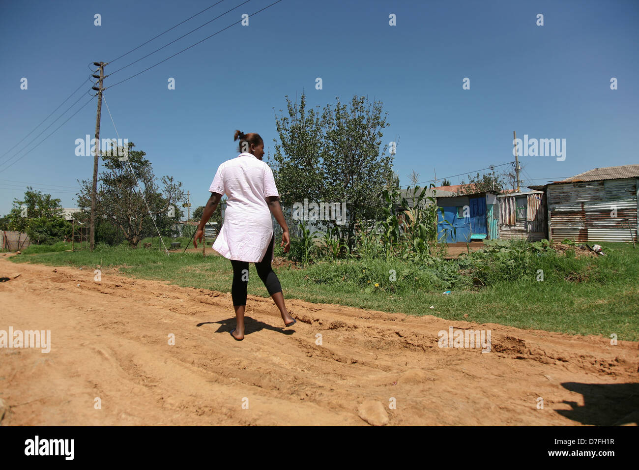 Shack in rural landscape Stock Photo - Alamy