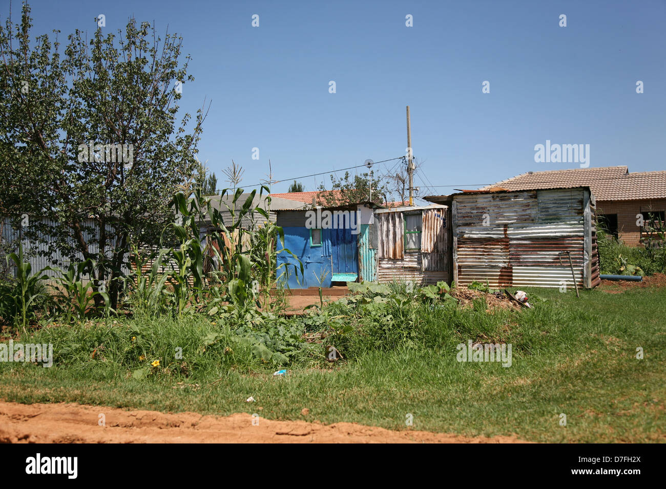 Shack in rural landscape Stock Photo - Alamy