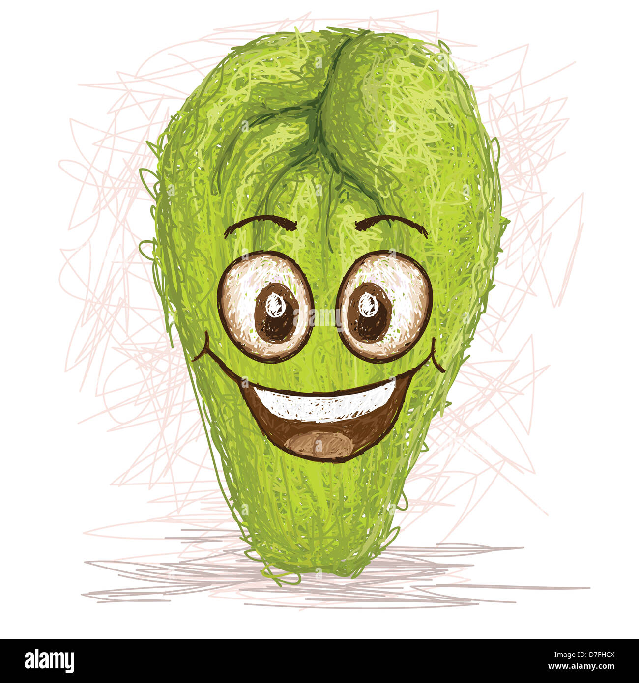 happy chayote vegetable cartoon character smiling Stock Photo - Alamy