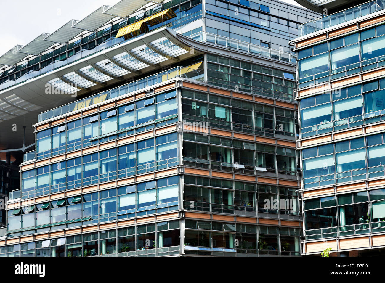 View at wonderfully architectured structures in Linkstrasse (Link ...