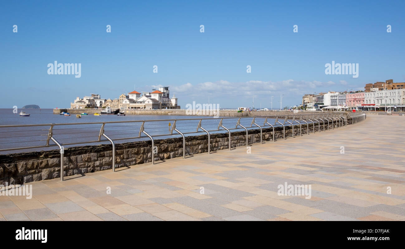 Weston super Mare promenade and seafront Somerset England Stock Photo ...
