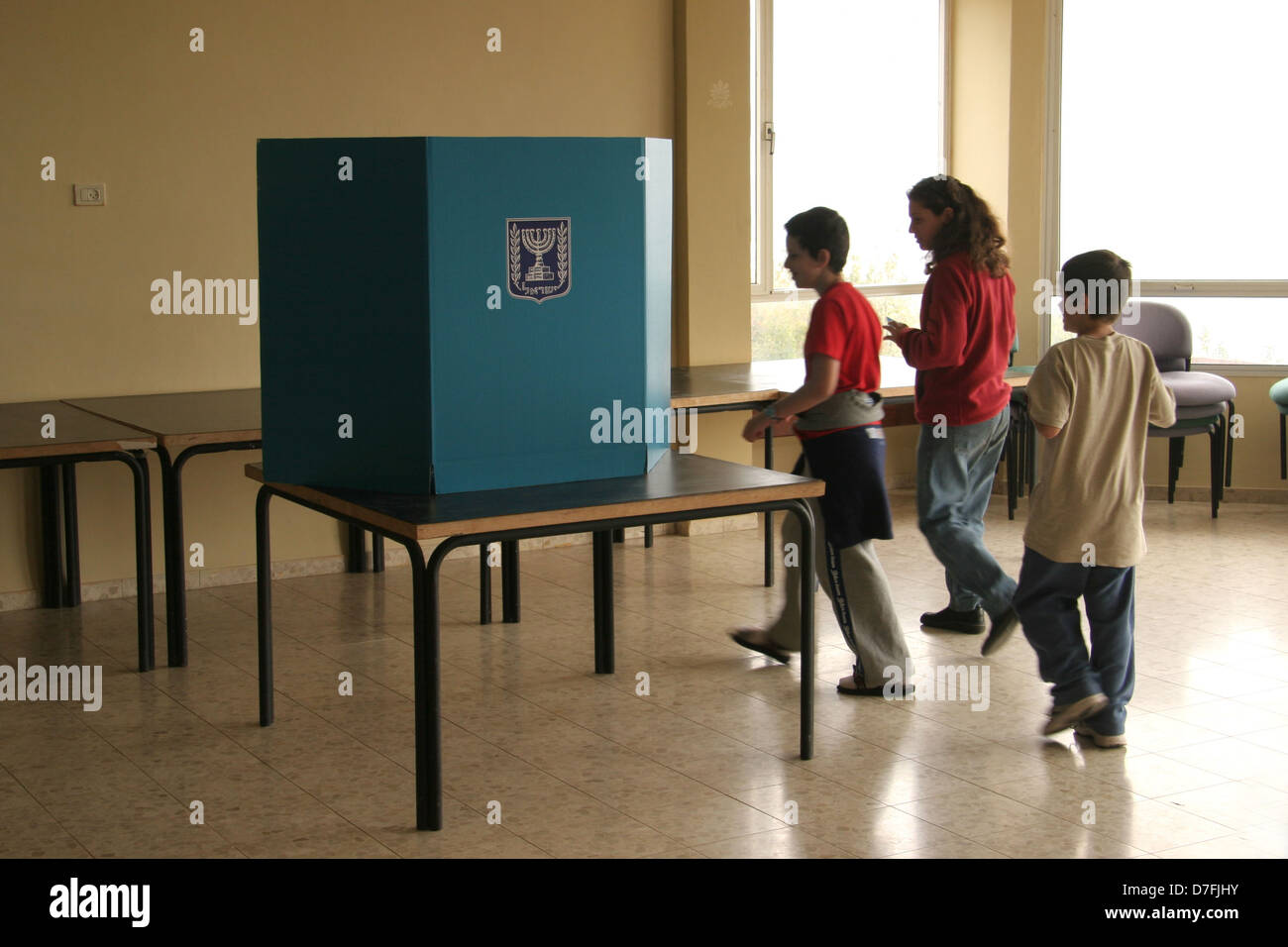 elections day in Kammon, Misgav (March 28, 2006 Stock Photo - Alamy
