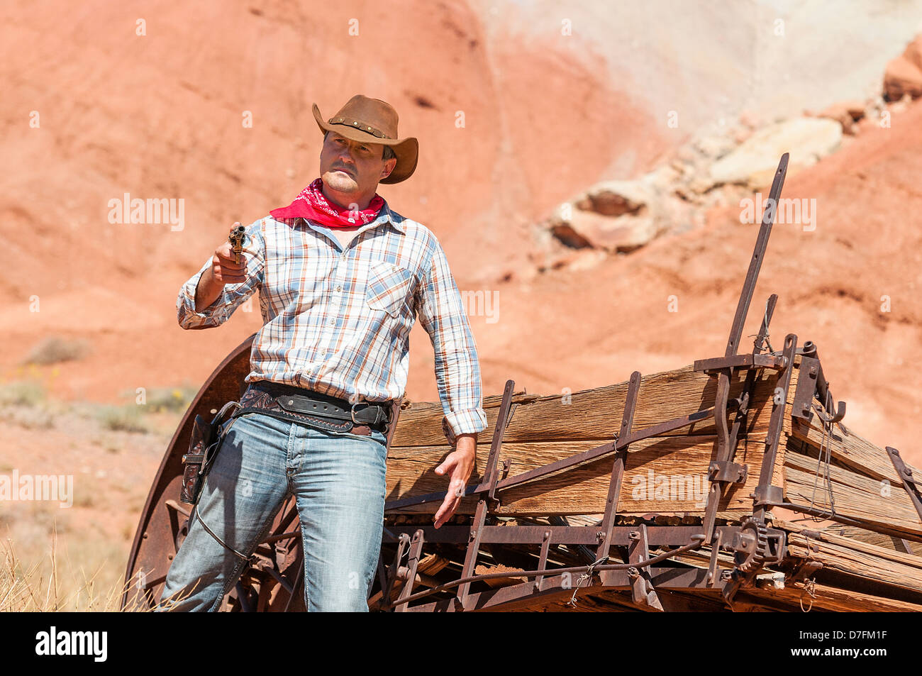 SOUTH WEST - A cowboy takes time to rest and reflect Stock Photo - Alamy