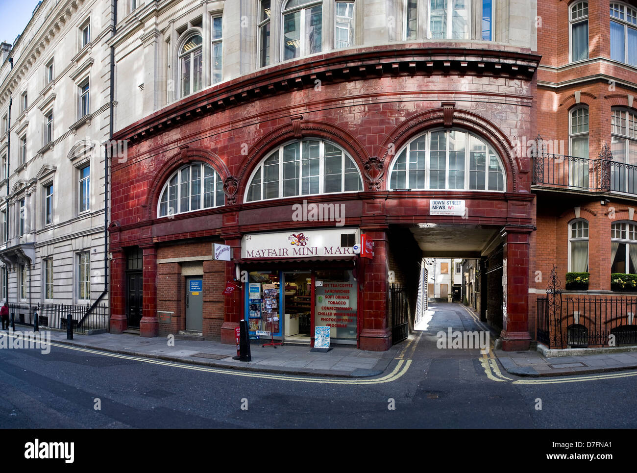 The disused London Underground Down Street Station on the Piccadilly ...