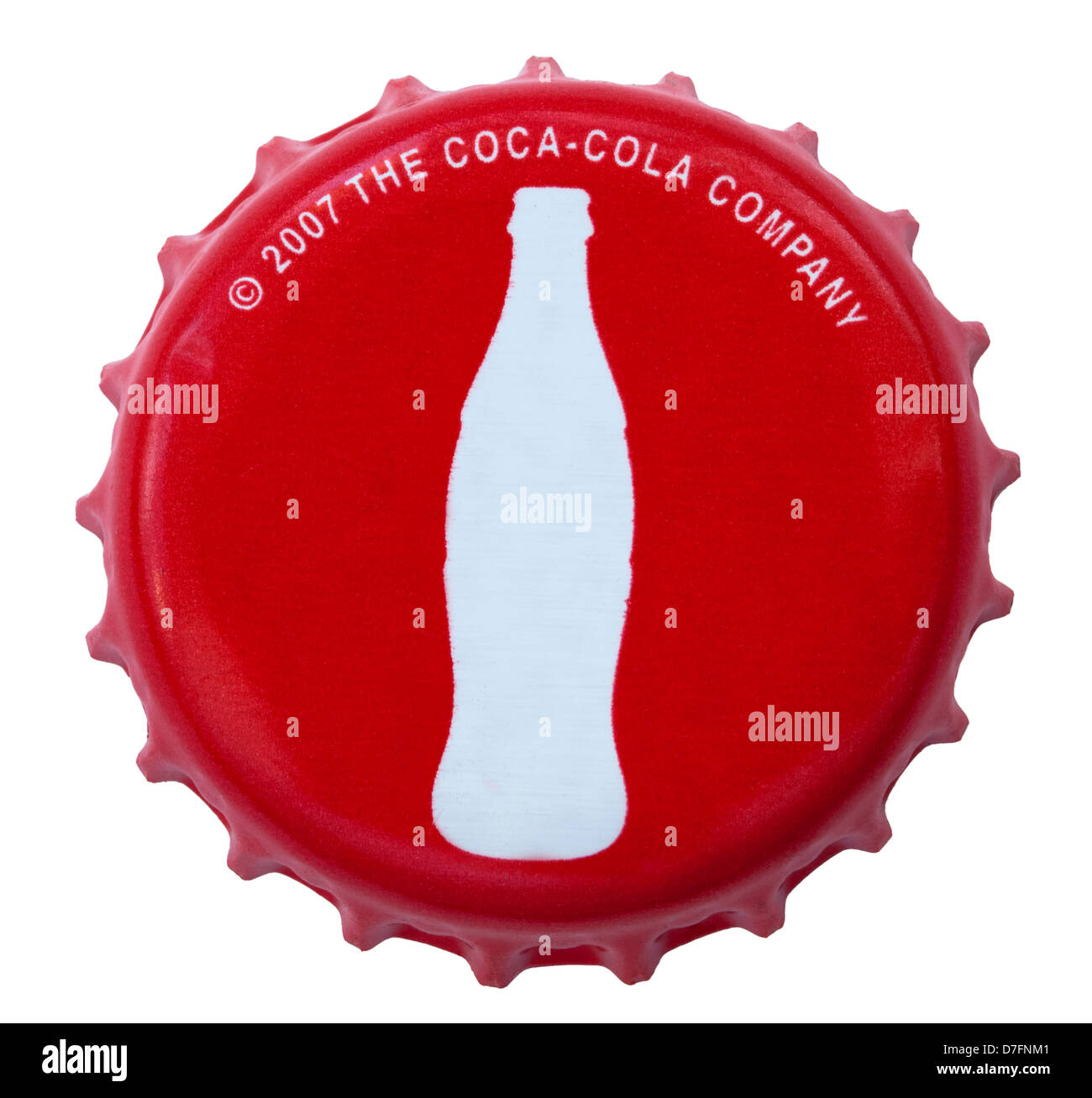 Tel-Aviv Israel - February 1st 2010: Coca Cola metal cap used to seal ...