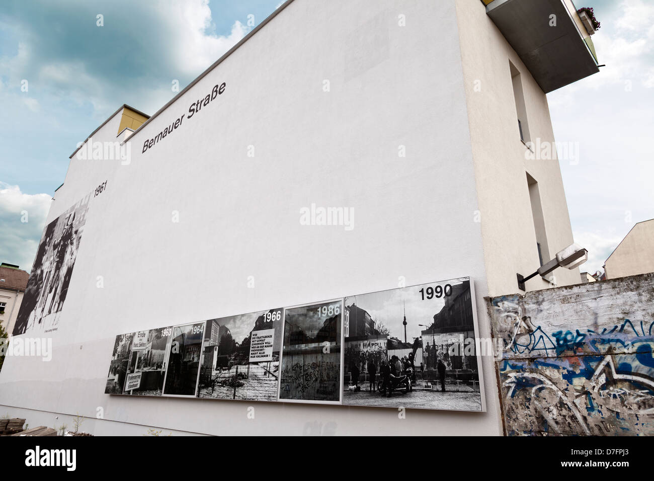Berlin Germany - June 10th 2012: Low wide angle view grafitti covered ...