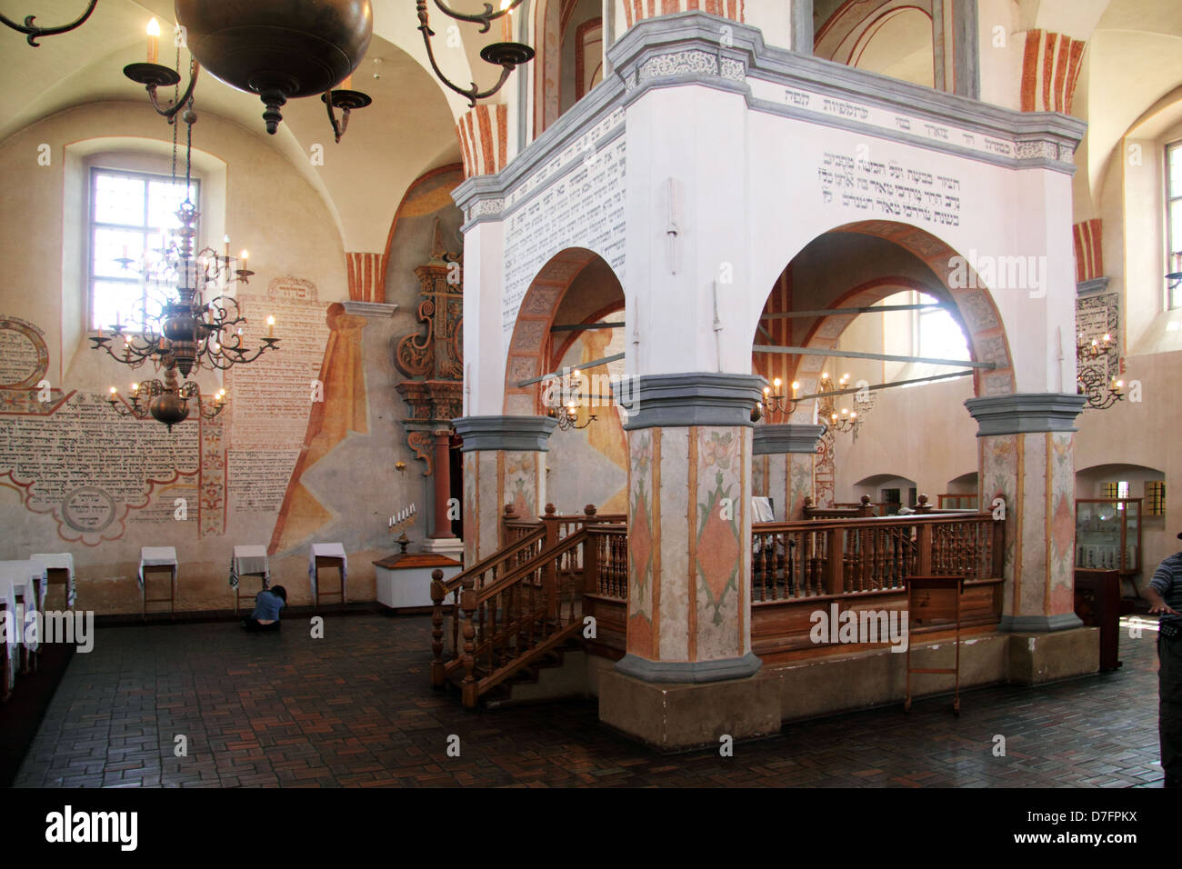Decorated Bimah (Elevated altar, platform) at Tykocin (Tiktin ...