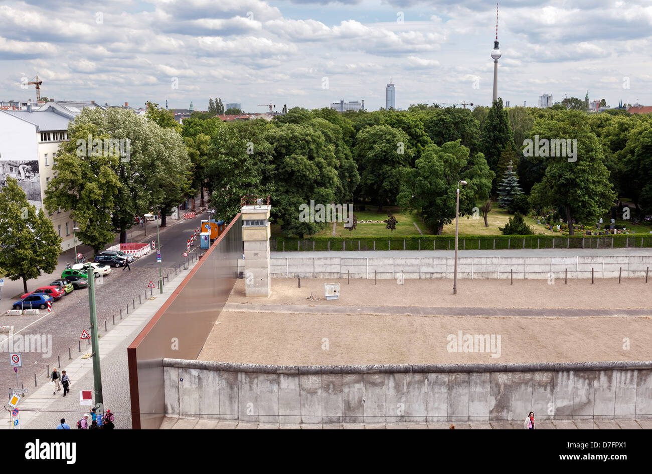 Berlin Germany - June 10th 2012: section original east-west Berlin ...