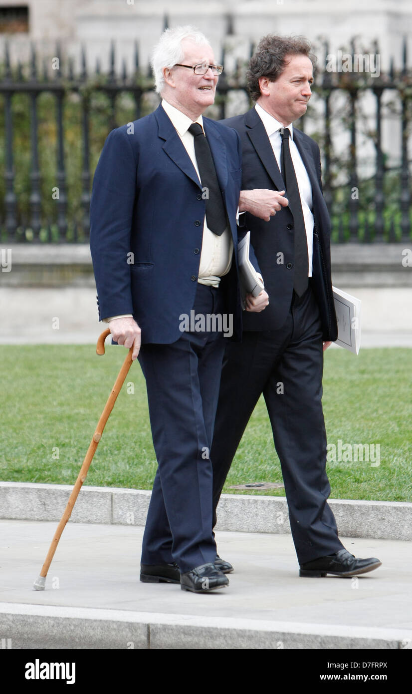 former conservative mp lord douglass hurd, (l) and his son RT HON nick ...
