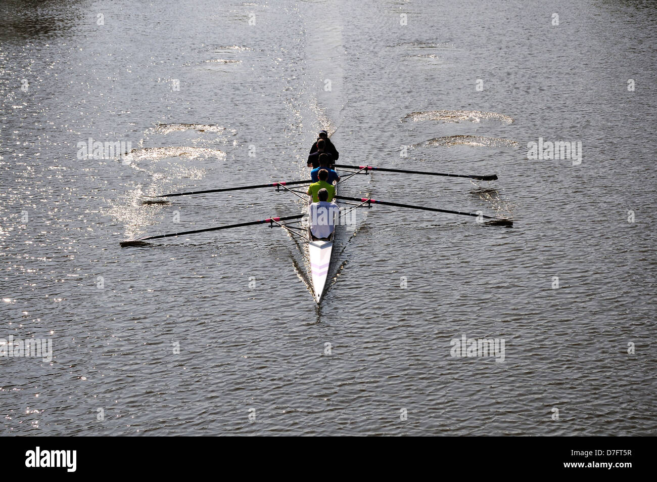 4 man rowing boat hi-res stock photography and images - Alamy
