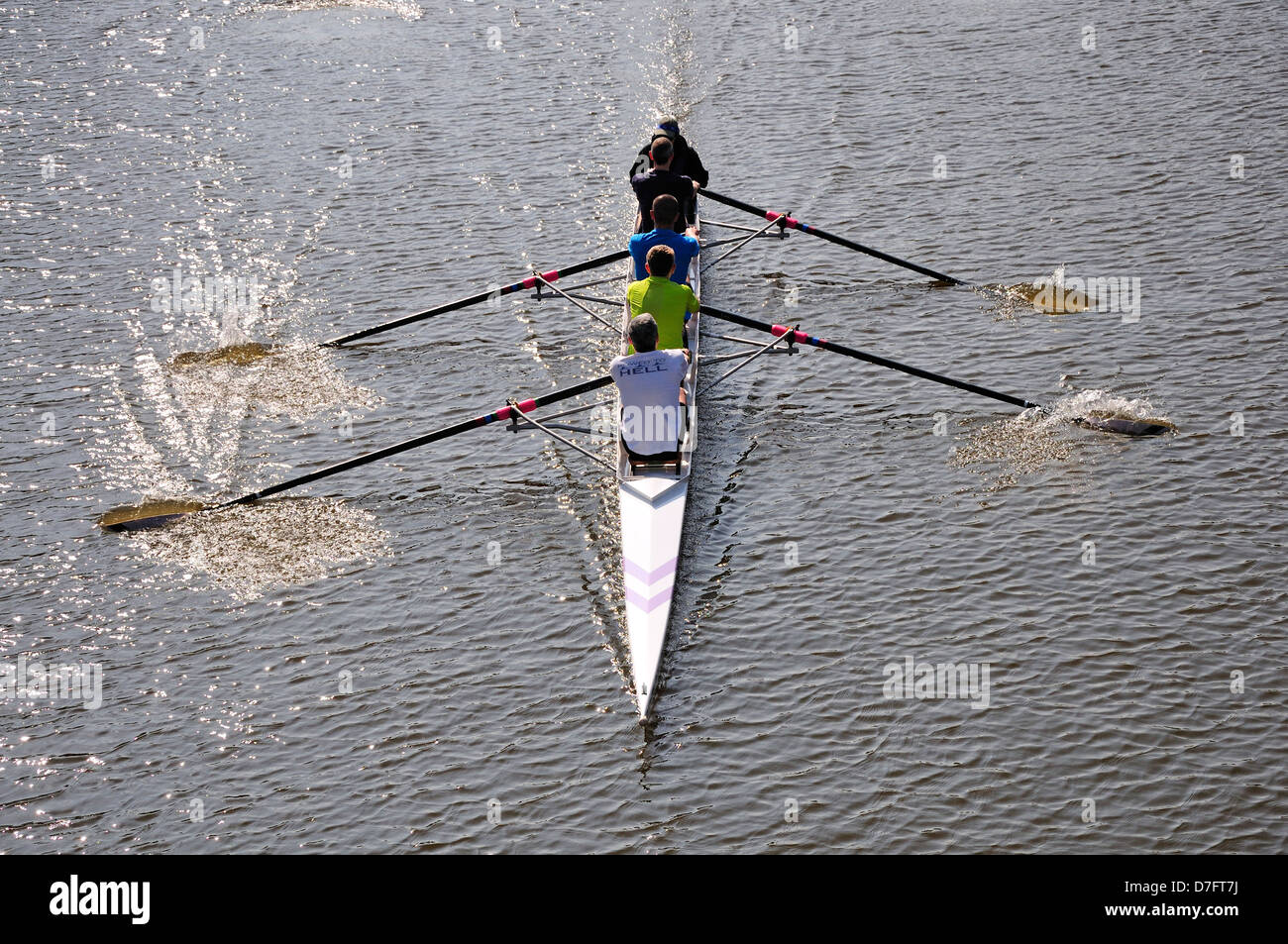 4 man rowing boat hi-res stock photography and images - Alamy
