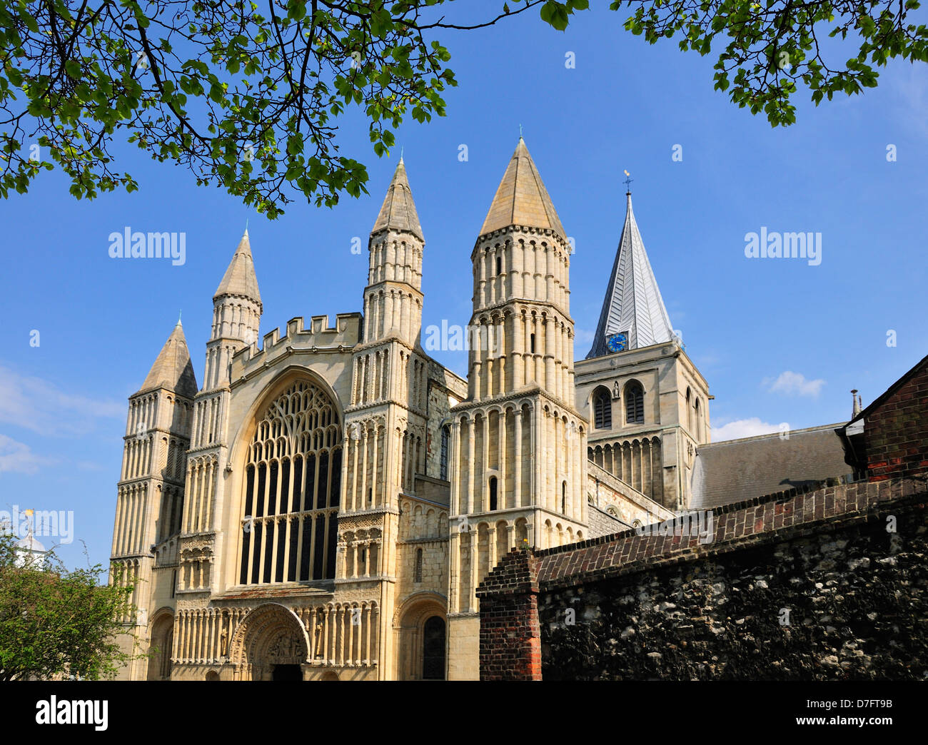Rochester, Kent, England, UK. Rochester cathedral (604AD, Britain's ...