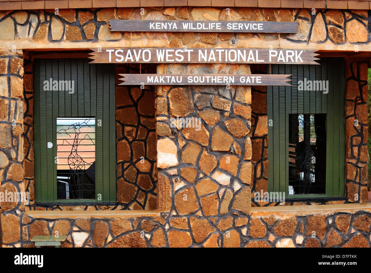 Maktau Southern Gate in Tsavo West National Park, Kenya, East Africa ...