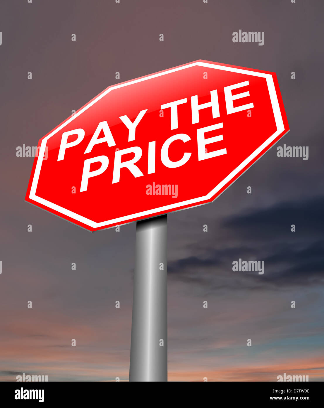 Pay the price Stock Photo - Alamy