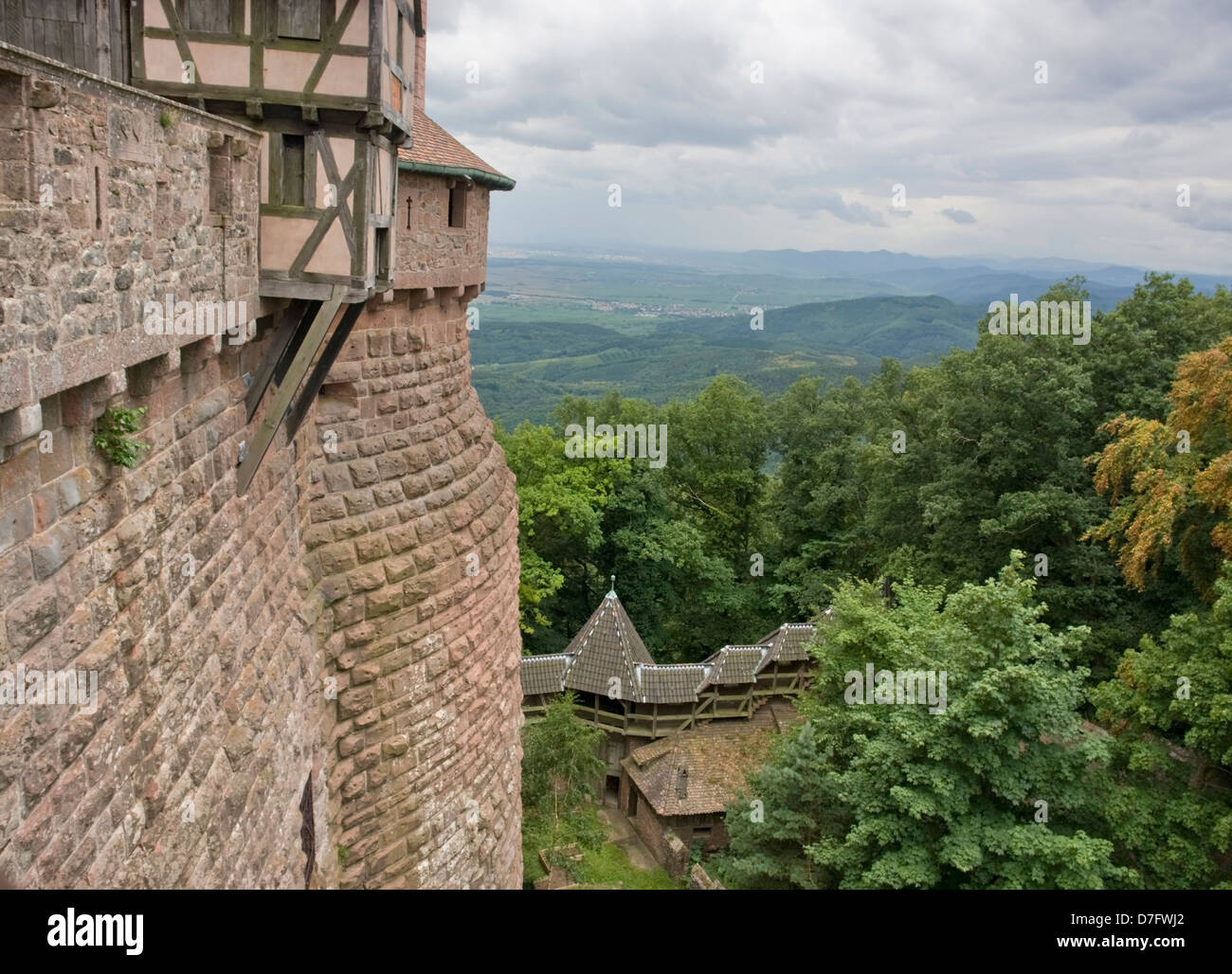 scenery around the Haut-Koenigsbourg Castle, a historic castle located ...