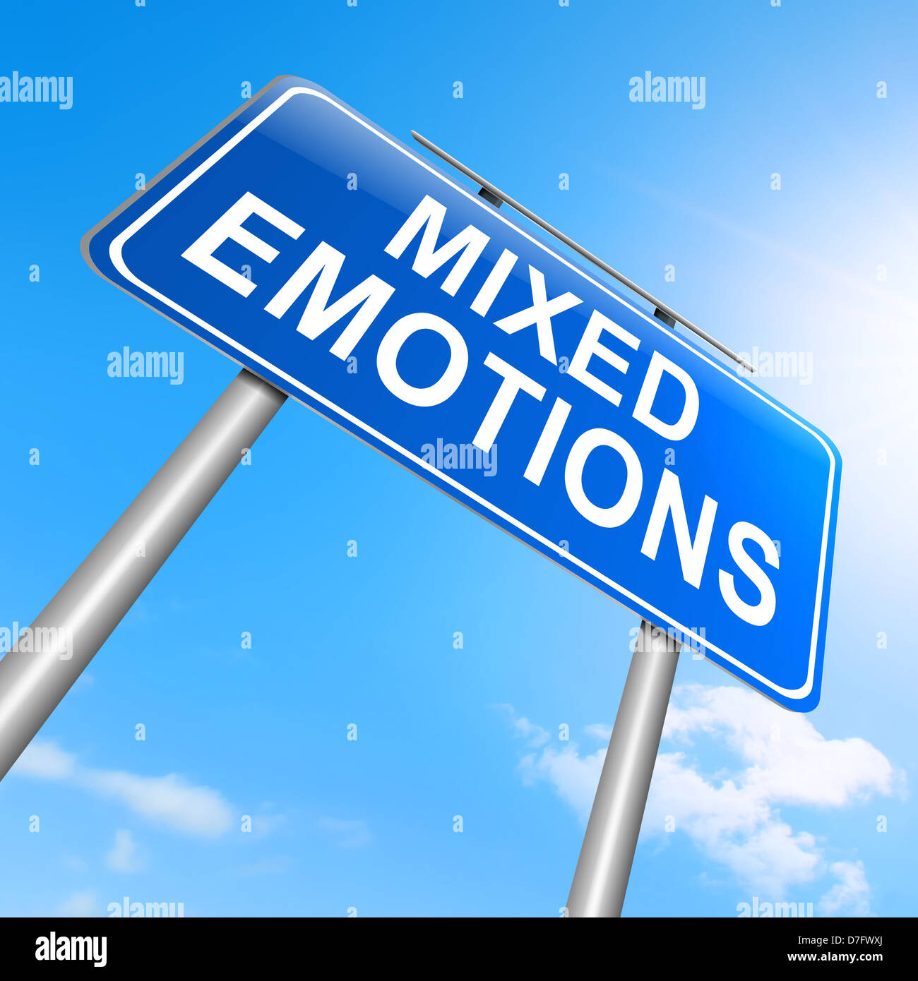 Happy sad mixed emotions hi-res stock photography and images - Alamy