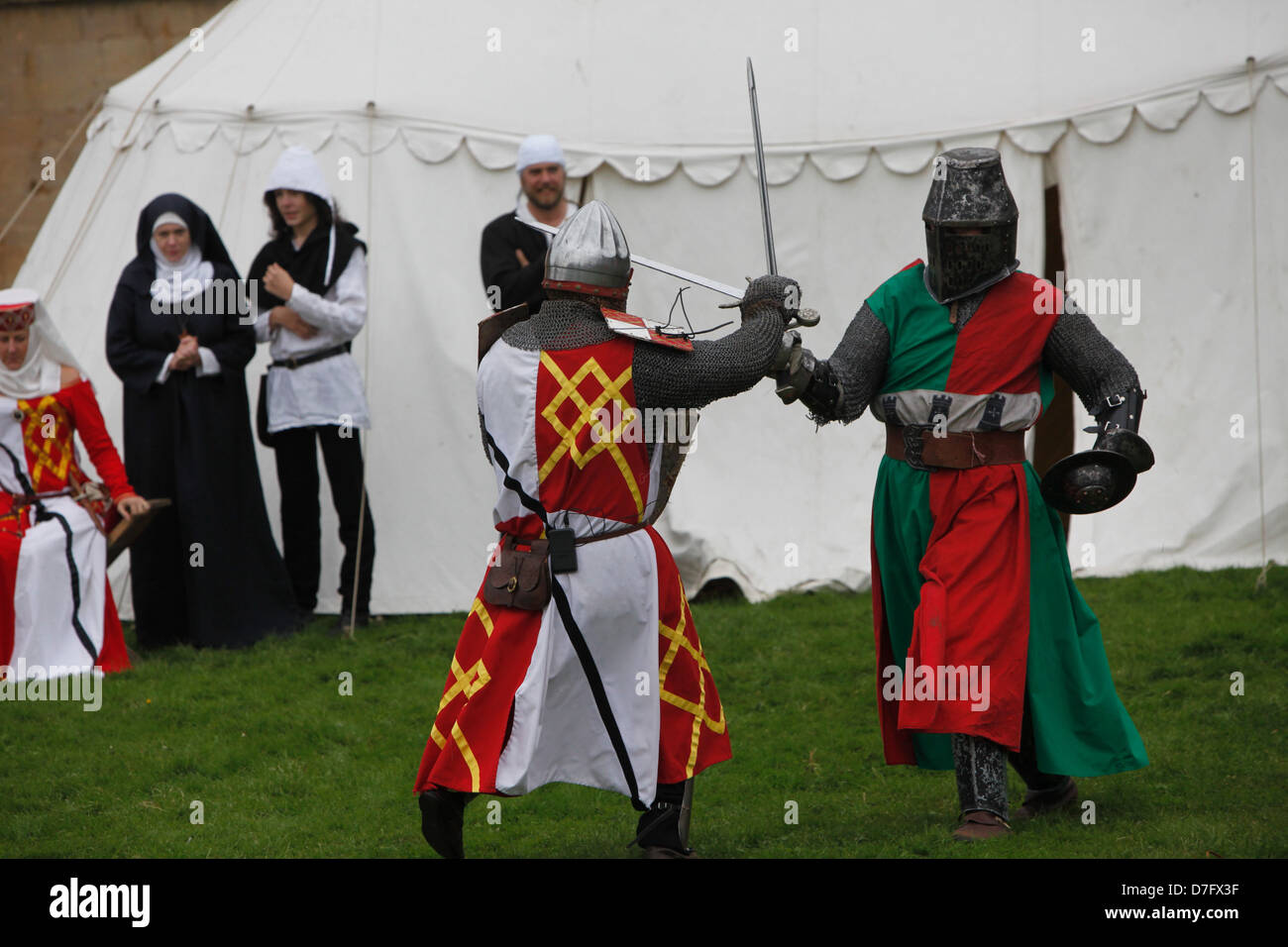 Knights in mock combat at Bolsover Castle 'Clash of the Knights ...