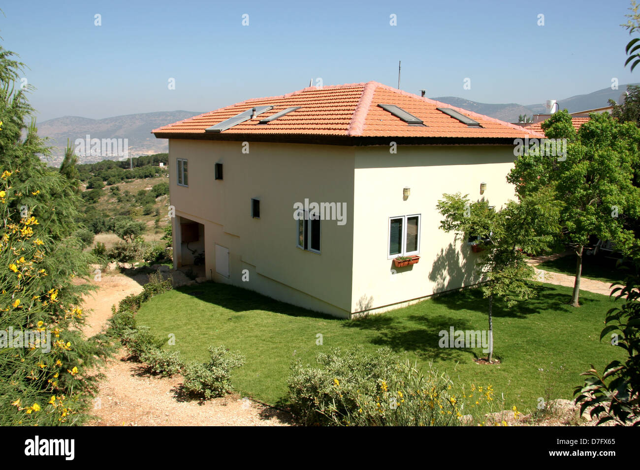 house in the village of kammon, galilee Stock Photo - Alamy