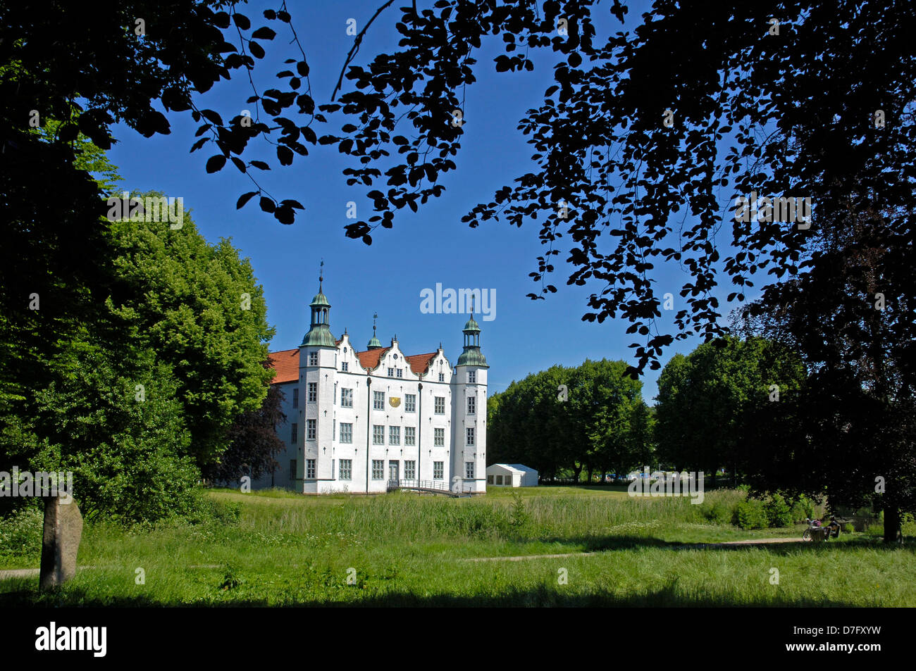 Germany, Schleswig - Holstein, castle Ahrensburg, palace Stock Photo ...
