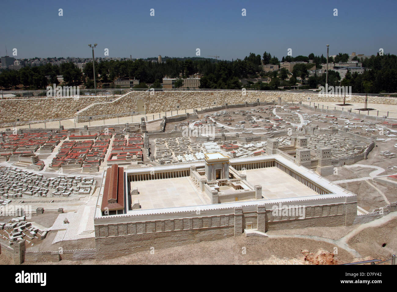 Reconstructed 2nd Temple as part of Model Of Ancient Jerusalem ...