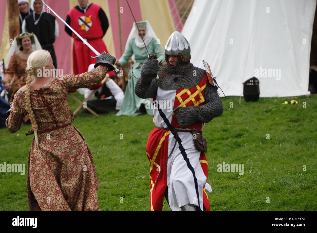 Knights in mock combat at Bolsover Castle 'Clash of the Knights ...