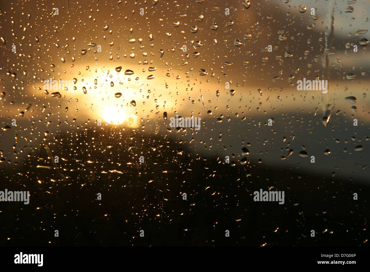 raindrops on a window Stock Photo - Alamy
