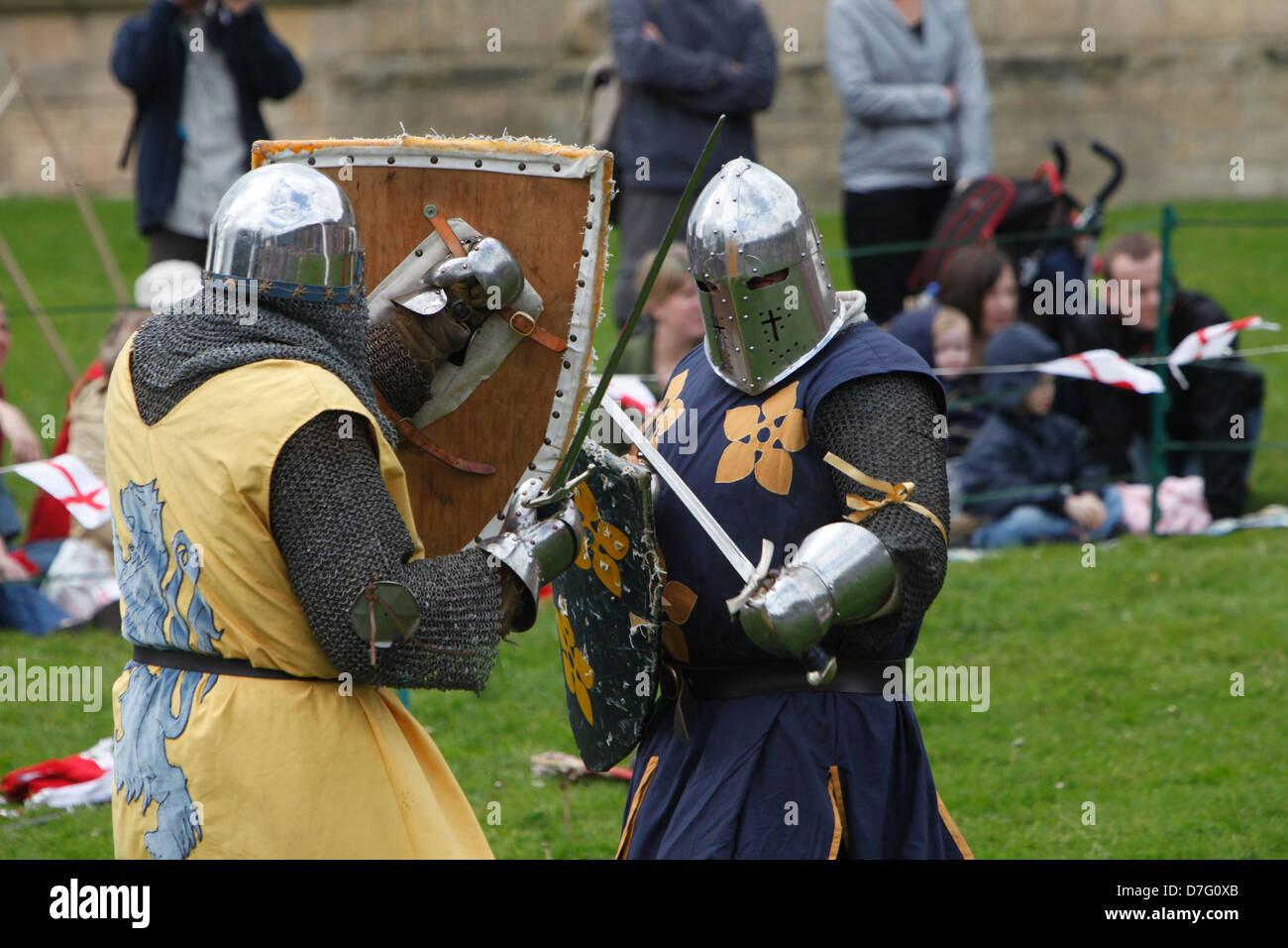 Knights in mock combat at Bolsover Castle 'Clash of the Knights ...
