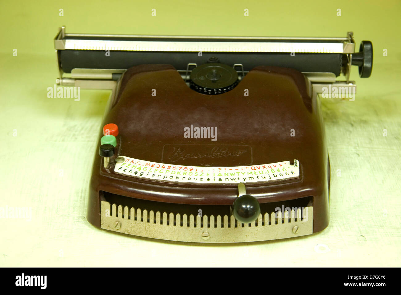mechanical typewriter and calculator model bambino Stock Photo - Alamy