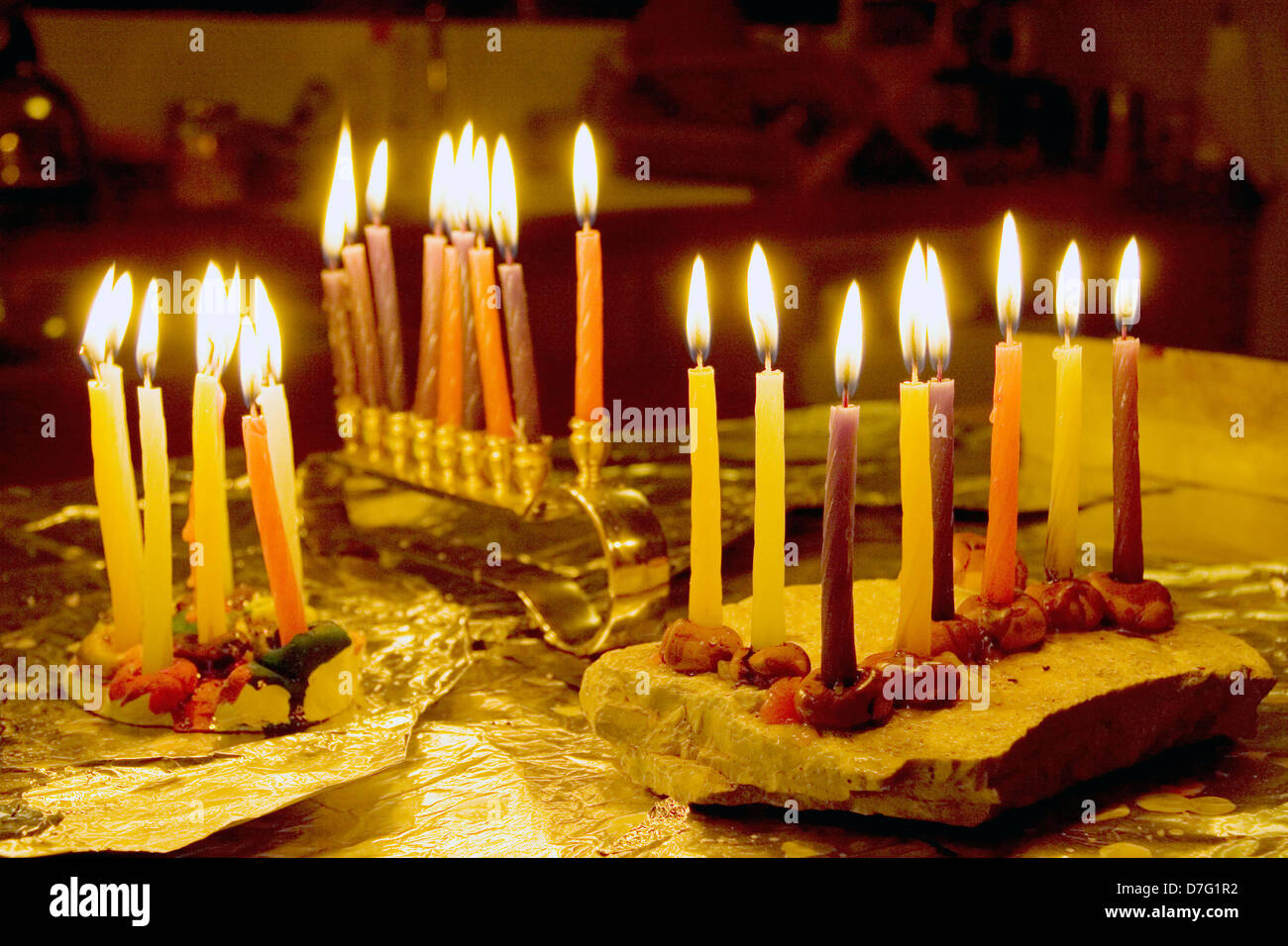 Chanukkah lamp hi-res stock photography and images - Alamy