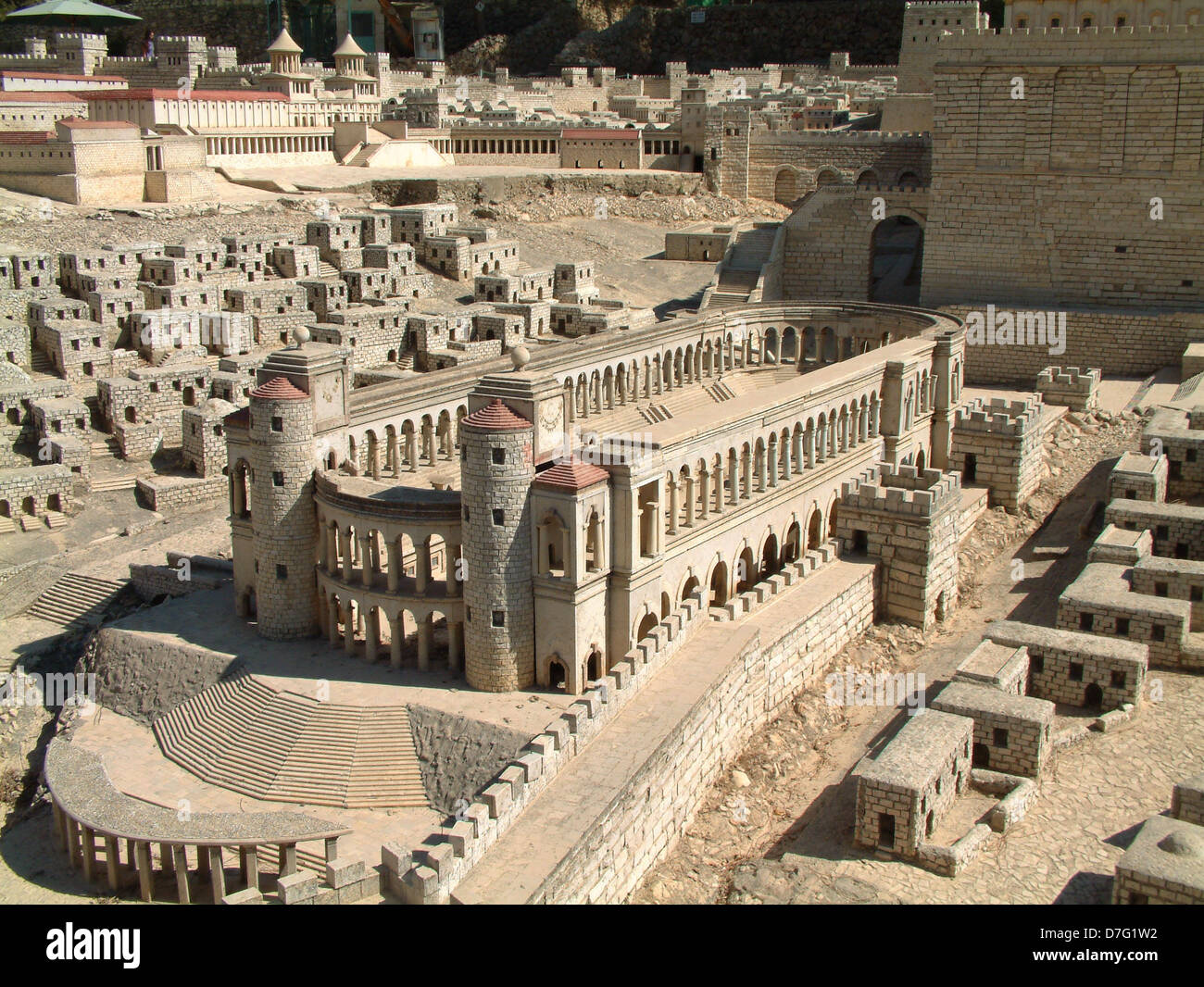 the hippodrome of the holyland model of ancient jerusalem Stock Photo ...