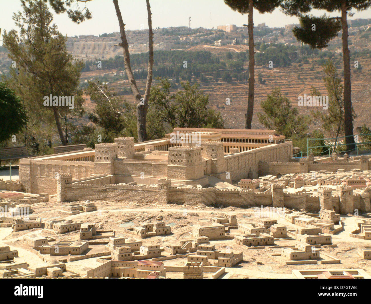 holyland model of ancient jerusalem Stock Photo - Alamy
