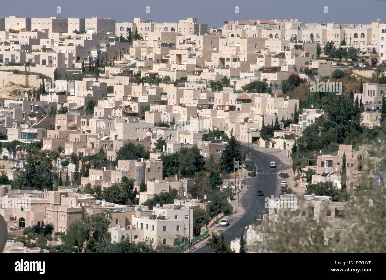 the suburb of malcha in jerusalem Stock Photo - Alamy