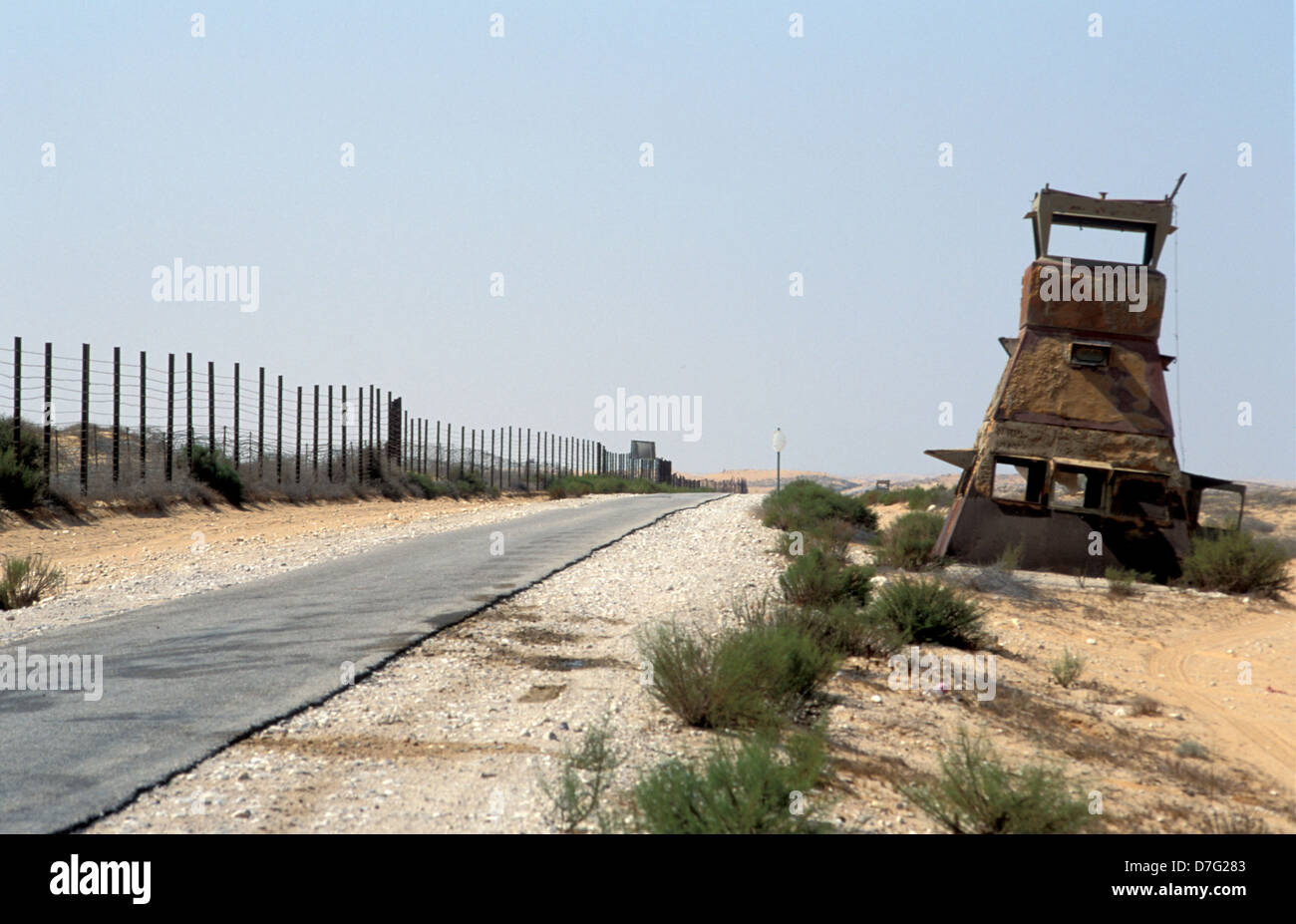 road number 10 along the border with egypt near kadesh barnea Stock ...