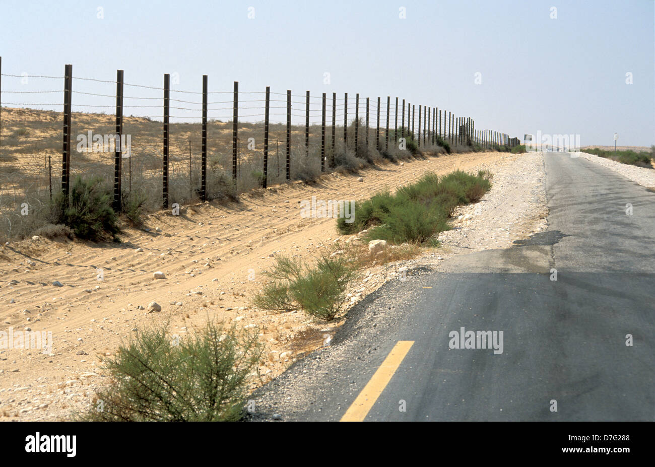 road number 10 along the border with egypt near kadesh barnea Stock ...